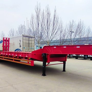 Factory-Priced New Lowbed Semi Trailer Lowboy Axle 3/4/5 Axles Steel ...